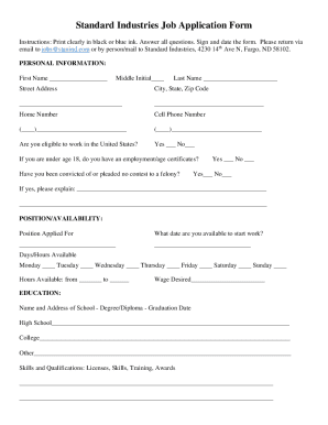 Fillable Online hand county job application Fax Email Print - pdfFiller