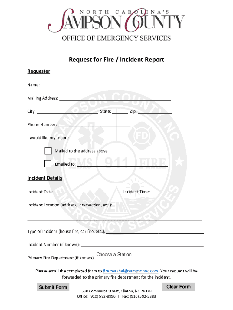 Fillable Online Waltham Fire Department - Report Request Form Fax Email ...