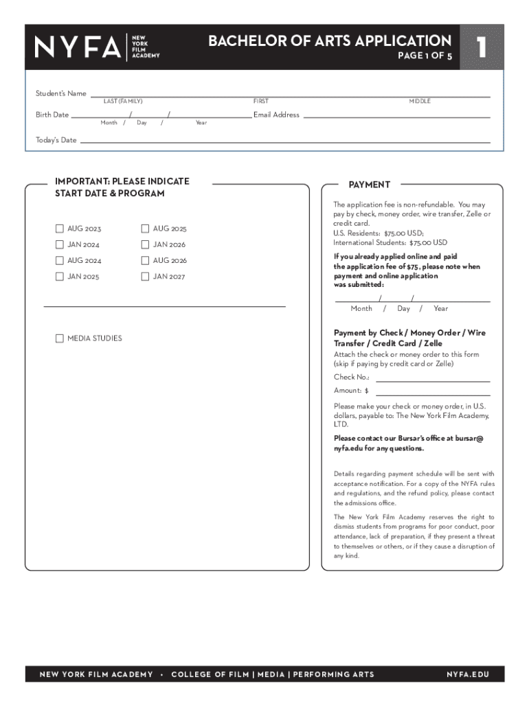 Fillable Online application-form-ba Fax Email Print - pdfFiller