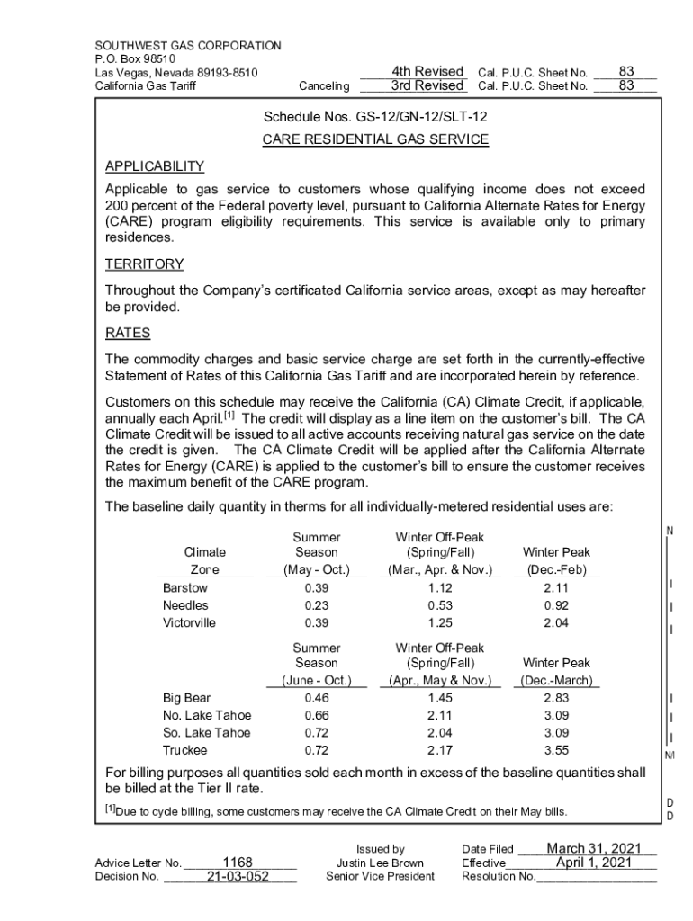Fillable Online Southwest Gas Response - Notice of Gas Incident ...