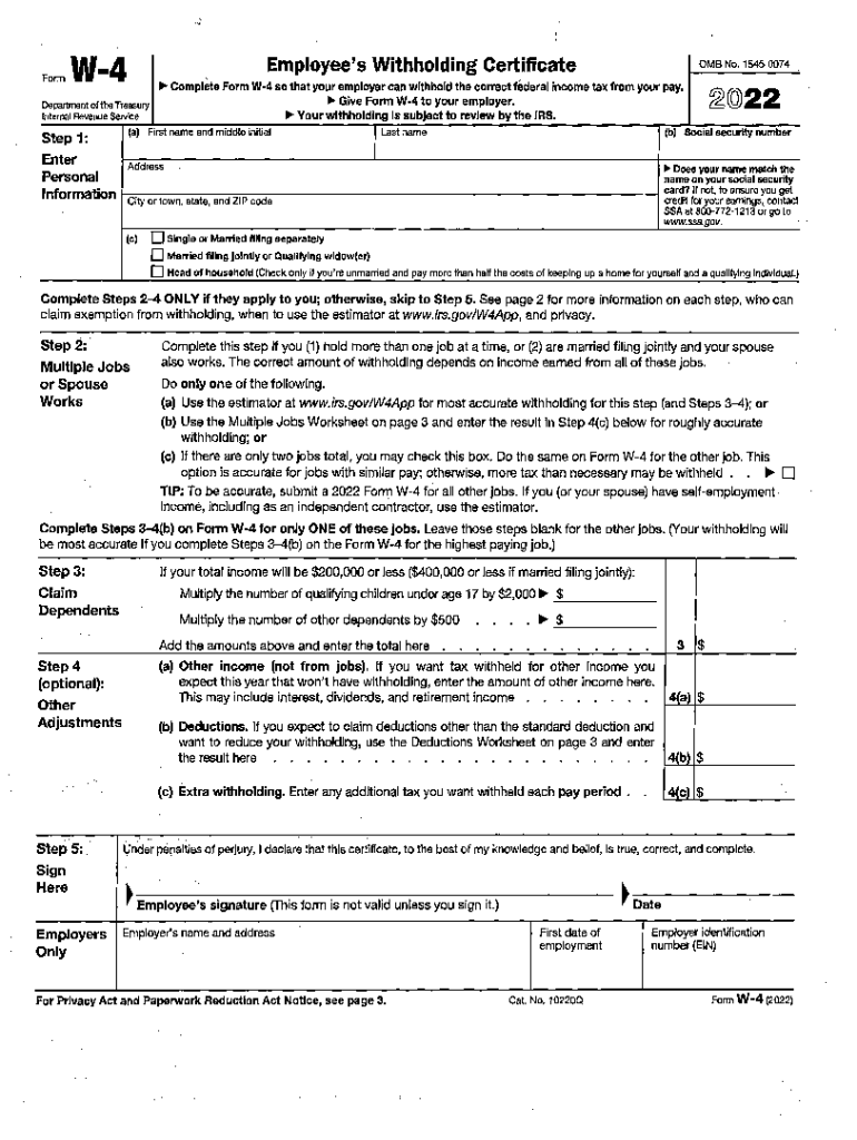 Fillable Online W4 Form: What It Is & How to Fill It Out in 2023 Fax ...