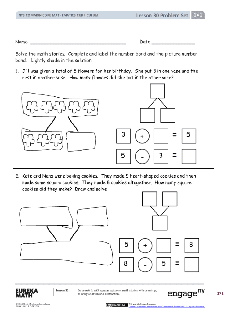 Fillable Online Lesson 30 Homework Module 1 Grade 1 Youtube Fax Email