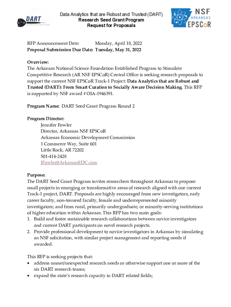 Fillable Online DART ProjectData Analytics that are Robust and Trusted Fax Email Print - pdfFiller