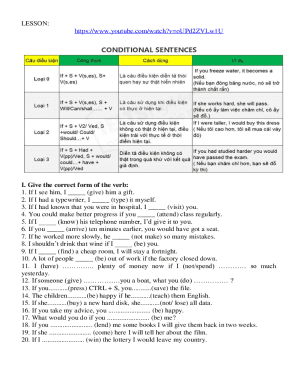 Fillable Online CONDITIONAL SENTENCES Fax Email Print - pdfFiller