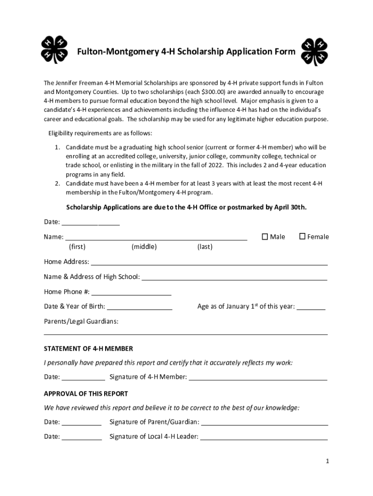 Fillable Online College scholarships by major Fax Email Print - pdfFiller