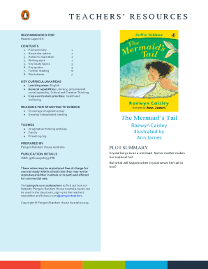 Fillable Online Puffin Nibbles TN Mermaid's Tail by Raewyn Caisley ...