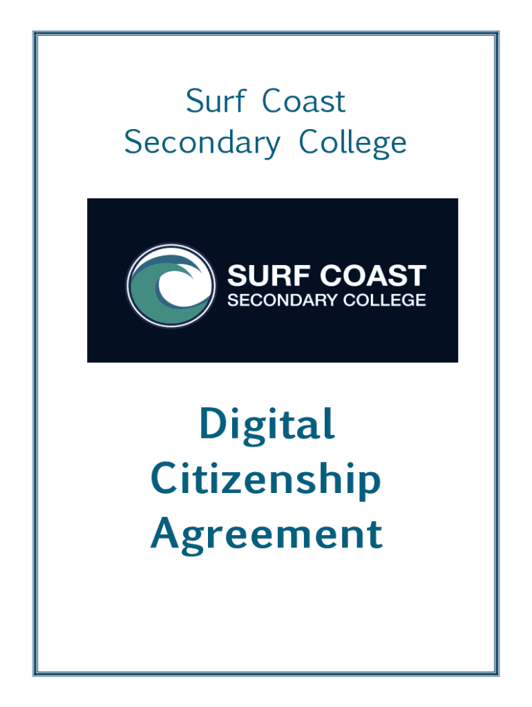 Fillable Online SCSC Digital Citizenship Agreement.docx Fax Email Print ...