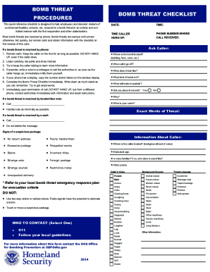 Fillable Online Bomb Threat Assessment for Decision Makers Fax Email ...