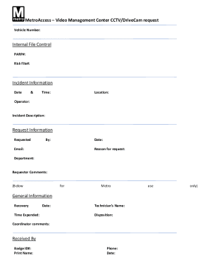 Fillable Online Video-Request-Form-MetroAccess Fax Email Print - pdfFiller