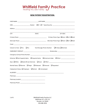 Fillable Online NEW PATIENT PACKET INSTRUCTION: Fax Email Print - pdfFiller