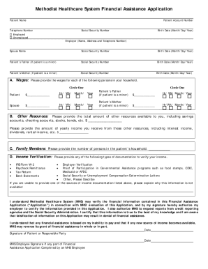 Fillable Online Methodist Hospital of Sacramento Financial Assistance ... Fax Email Print ...