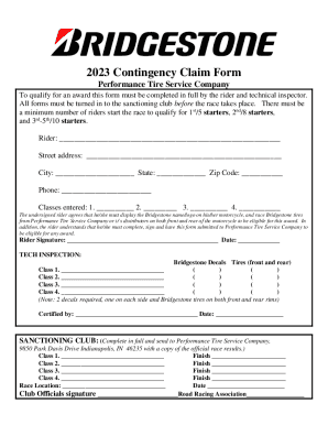 Fillable Online Contingency Claim Form Fax Email Print - pdfFiller