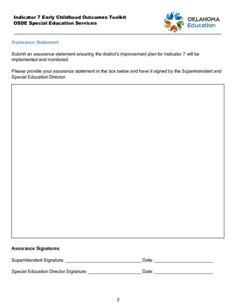 Fillable Online sde ok Indicator 7Oklahoma State Department of ...