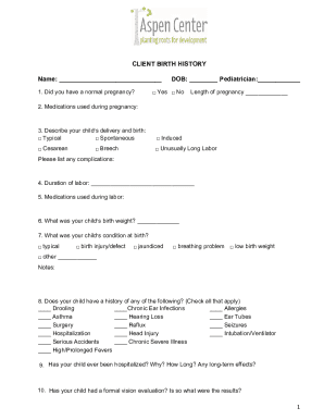 Fillable Online Fetal Alcohol Syndrome (FAS) (for Parents) Fax Email ...