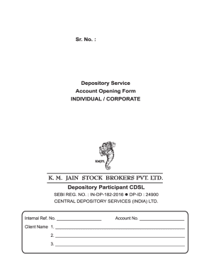 Fillable Online DP Account Opening Fax Email Print - pdfFiller