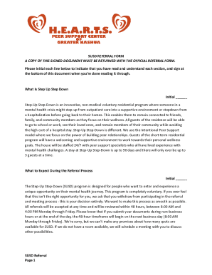 Fillable Online New Referral Form.docx - HEARTS Peer Support Centers Fax Email Print - pdfFiller