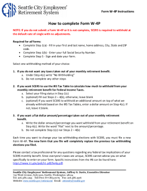 Fillable Online How to complete Form W-4P Fax Email Print - pdfFiller