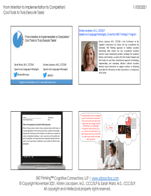 Fillable Online From Intention to Implementation to Completion! Cool Tools to Truly ... Fax ...