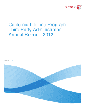 Fillable Online MAXIMUS to Administer the California LifeLine Program ...
