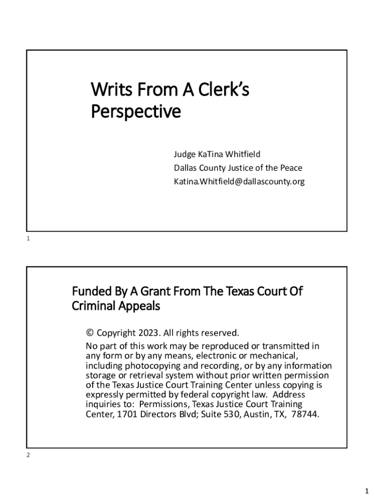 Fillable Online Dallas County justice of the peace finds thousands ...