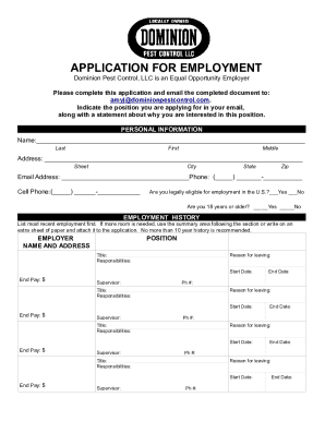 Fillable Online How to submit completed employment application Fax ...