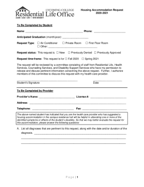 Fillable Online housing-accommodation.request.form.2020-2021. ... Fax ...