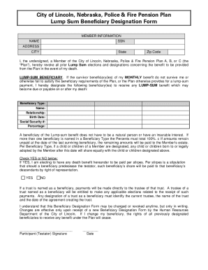 Fillable Online Beneficiary Designation Lump Sum only FORM20230413.doc ...