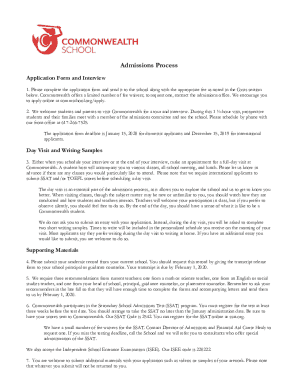 Fillable Online ADMISSIONS PROCEDURE Fax Email Print - pdfFiller