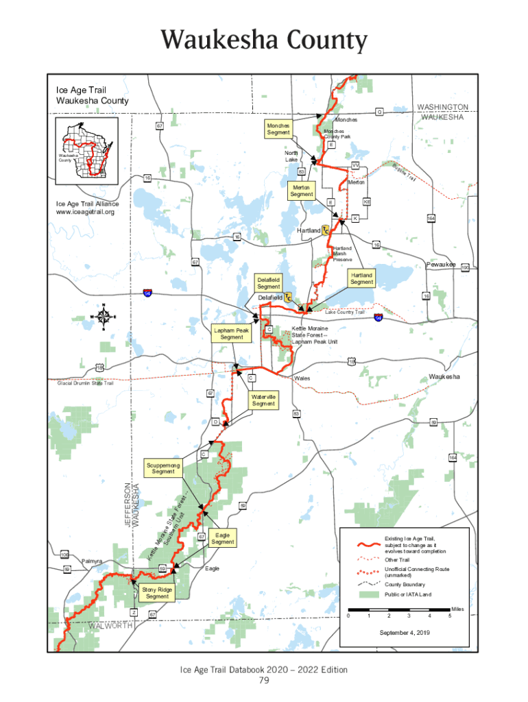 Fillable Online Ice Age Trail- Wauk the Walk Waukesha County Section ...