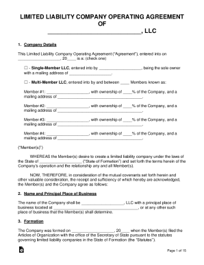 Fillable Online limited liability company formation worksheets1 Fax ...