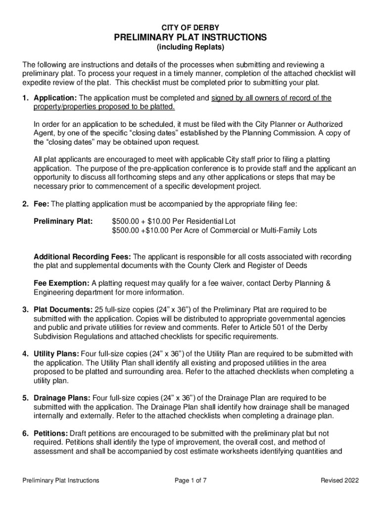 Fillable Online AMENDING PLAT MINOR PLAT/ REPLAT APPLICATION ... Fax ...