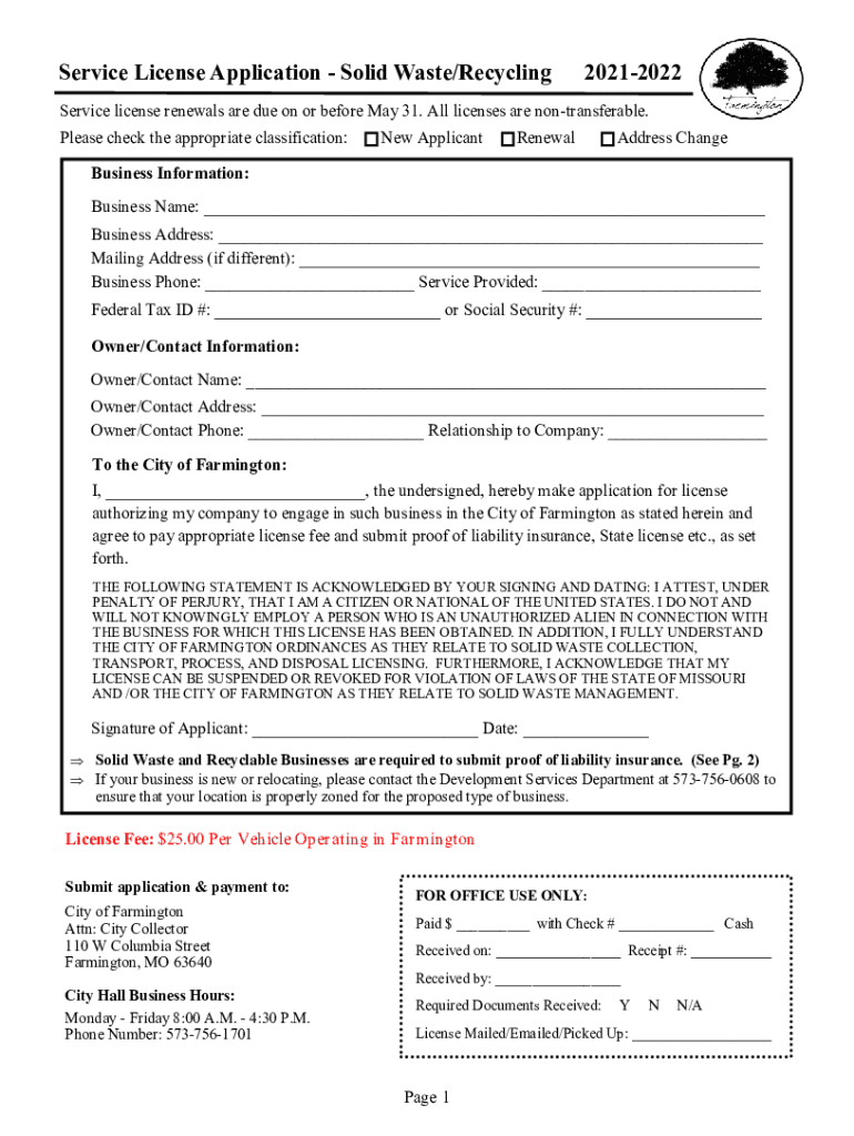 Fillable Online dutchess county solid waste disposal license ...