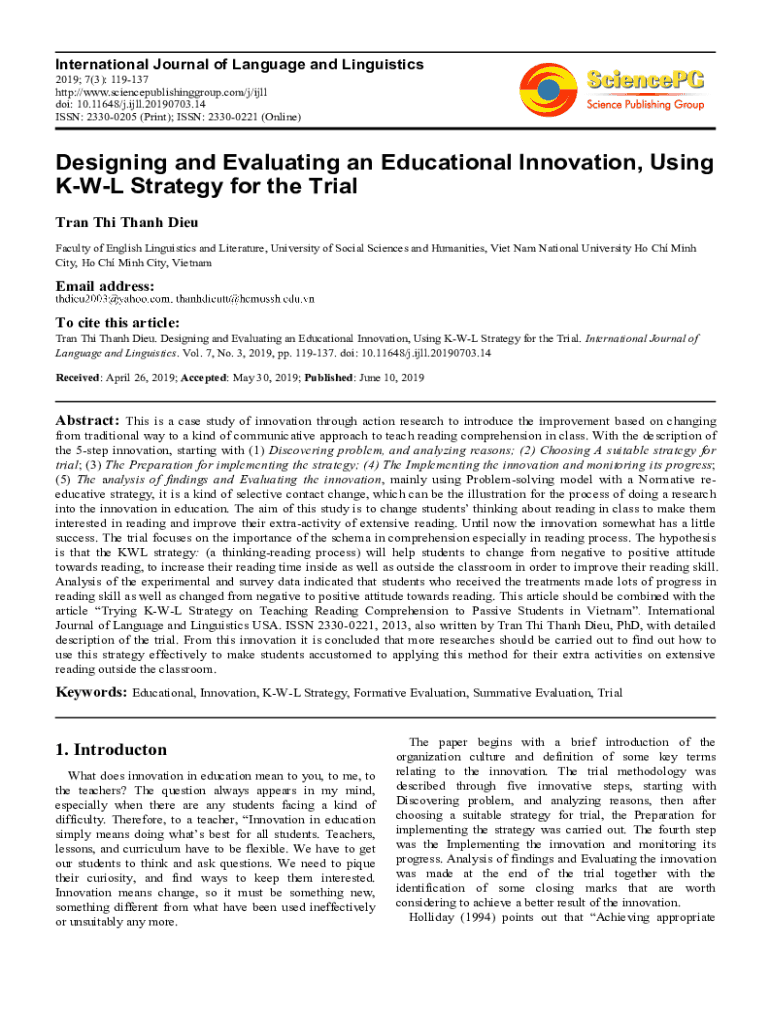 Fillable Online 10.11648.j.ijll.20190703.14. Designing and Evaluating ...