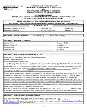 Fillable Online files dep state pa Latest News - US Army Corps of ...