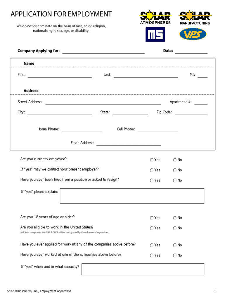 Fillable Online Job Application - RRCS Fax Email Print - pdfFiller