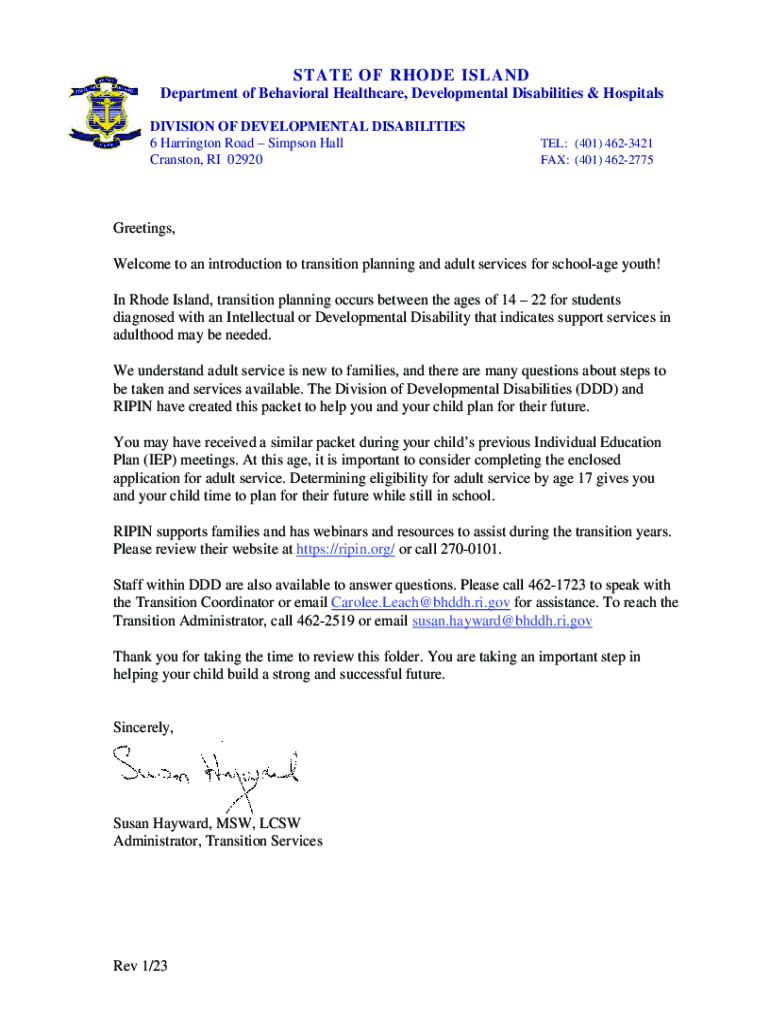 Fillable Online bhddh ri RI Department of Behavioral Healthcare ... Fax ...