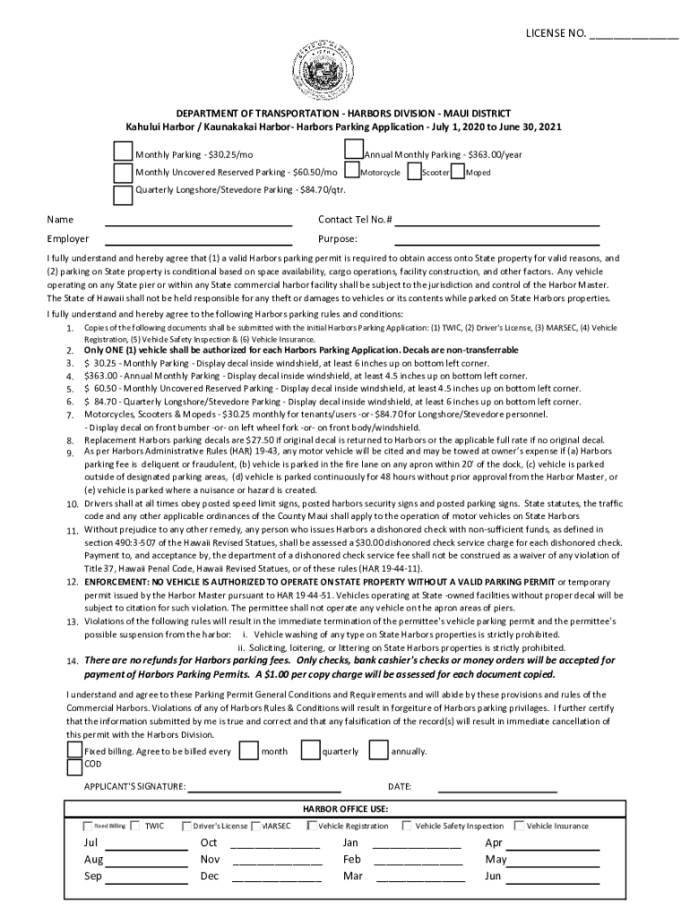 Fillable Online Hawaii Department of Transportation - HDOT Divisions ...