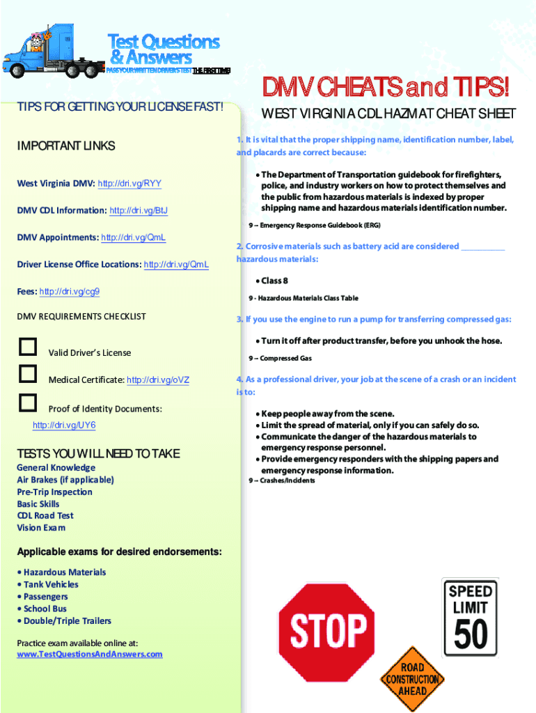 Fillable Online Commercial Driver's License - WV Department of ...