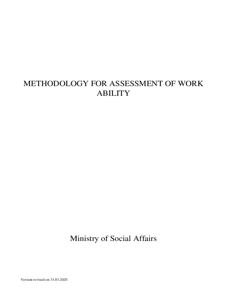 Fillable Online Work capacity assessments and efforts to achieve a job ...