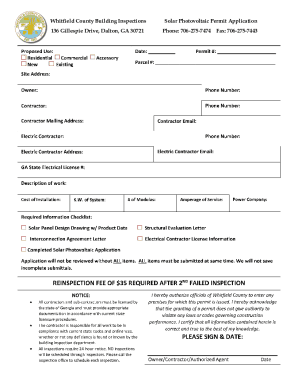 Fillable Online Solar Photovoltaic Permit Application Fax Email Print ...