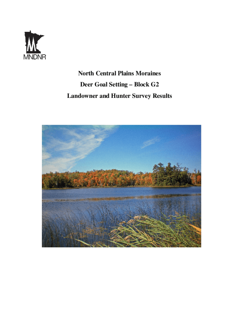 Fillable Online files dnr state mn Deer goal setting surveys and deer ...