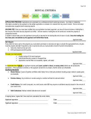 Fillable Online Apartment rental application template Fax Email Print ...