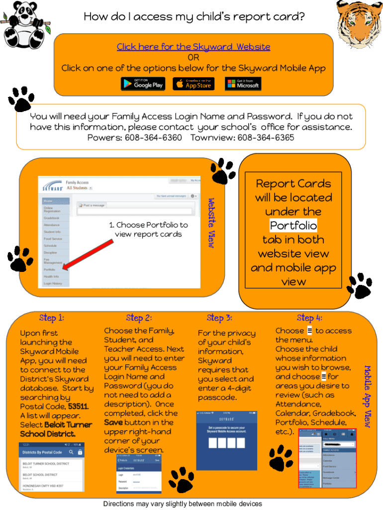 Fillable Online How do I access my child's report card? Fax Email Print ...