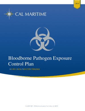 Fillable Online Bloodborne Pathogen Exposure Control Plan. INJURY ...