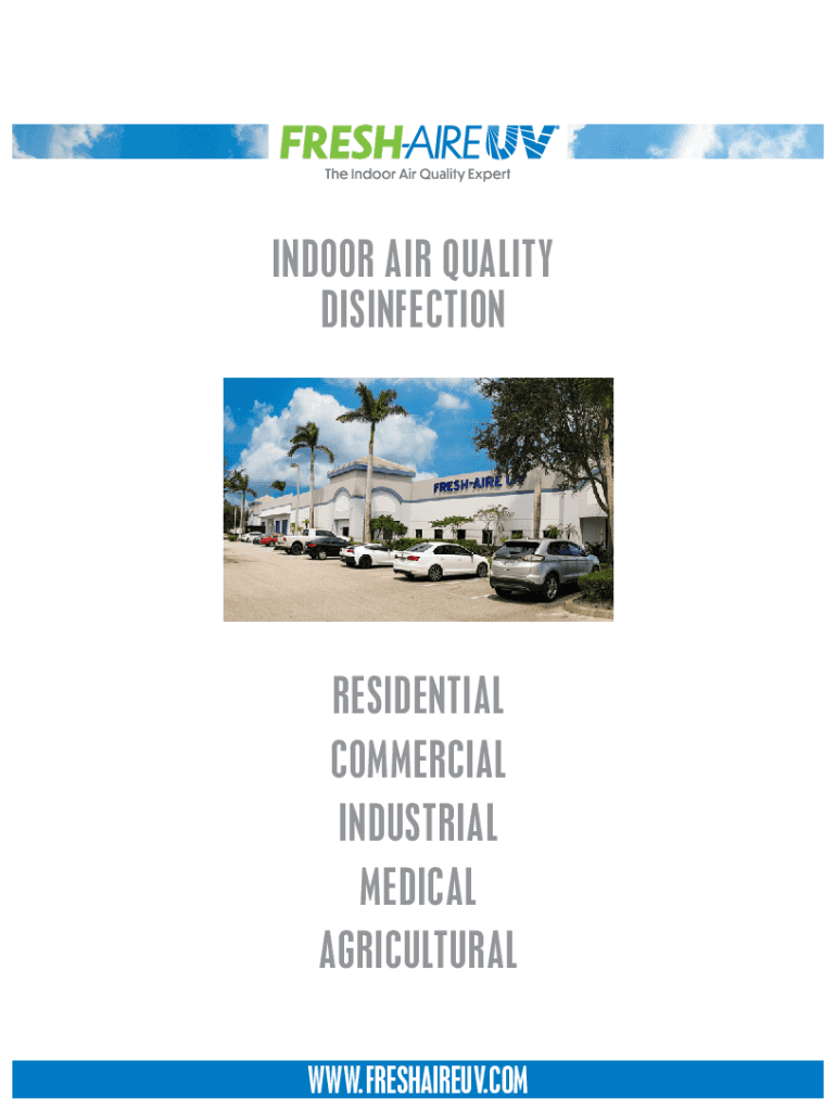 Fillable Online INDOOR AIR QUALITY DISINFECTION RESIDENTIAL ... Fax ...