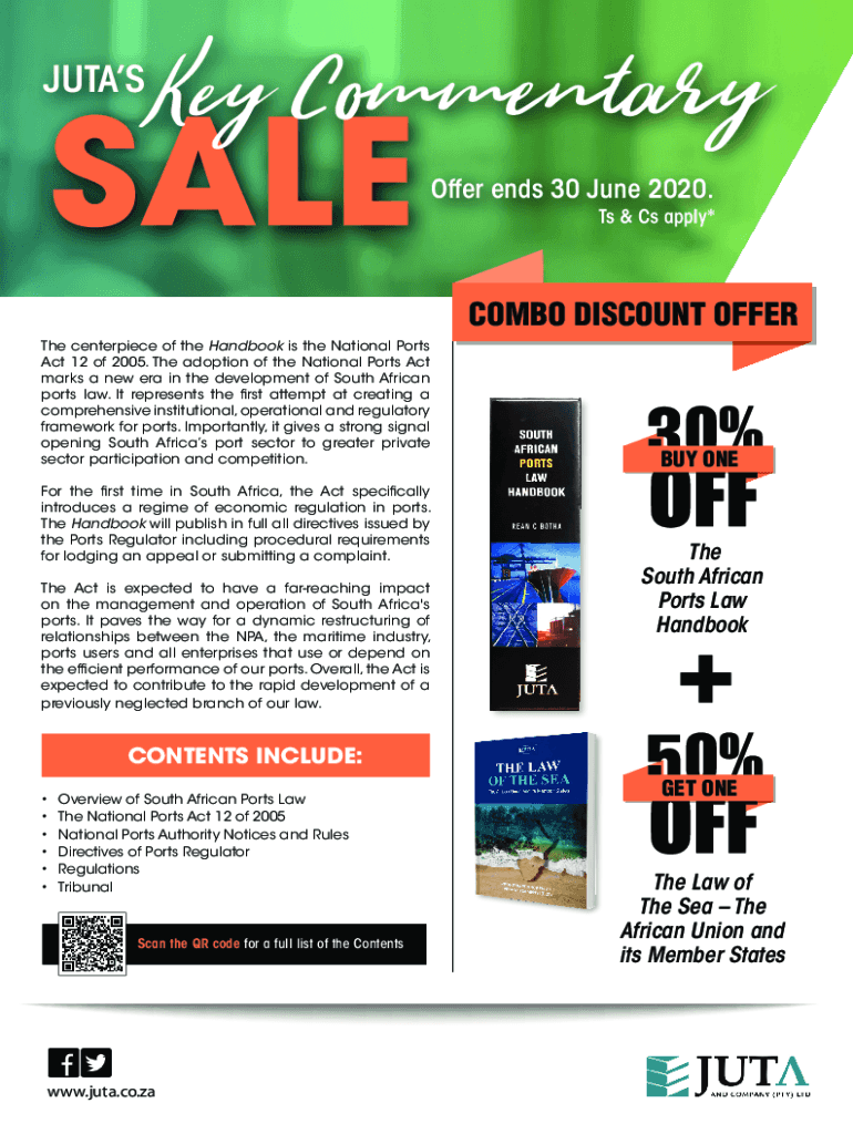 Fillable Online juta co Key Commentary Combo leaflet & order form.indd ...