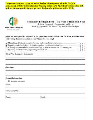 Fillable Online How to Create and Embed Customer Feedback Form ... Fax ...