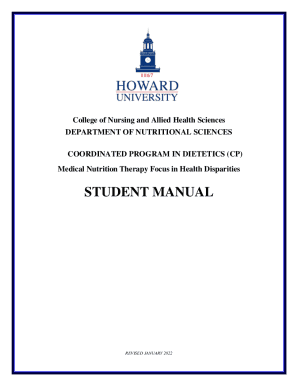 Fillable Online Howard University College of Nursing and ... Fax Email ...