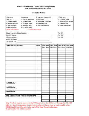 Fillable Online Late Entry Form-Women Fax Email Print - pdfFiller