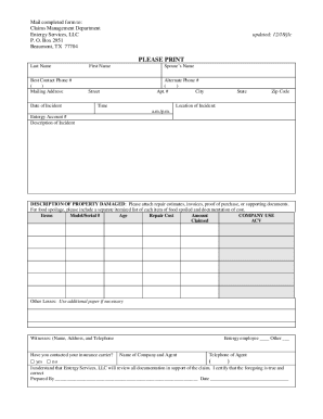 Fillable Online PLEASE PRINTyesno ( ) Fax Email Print - pdfFiller